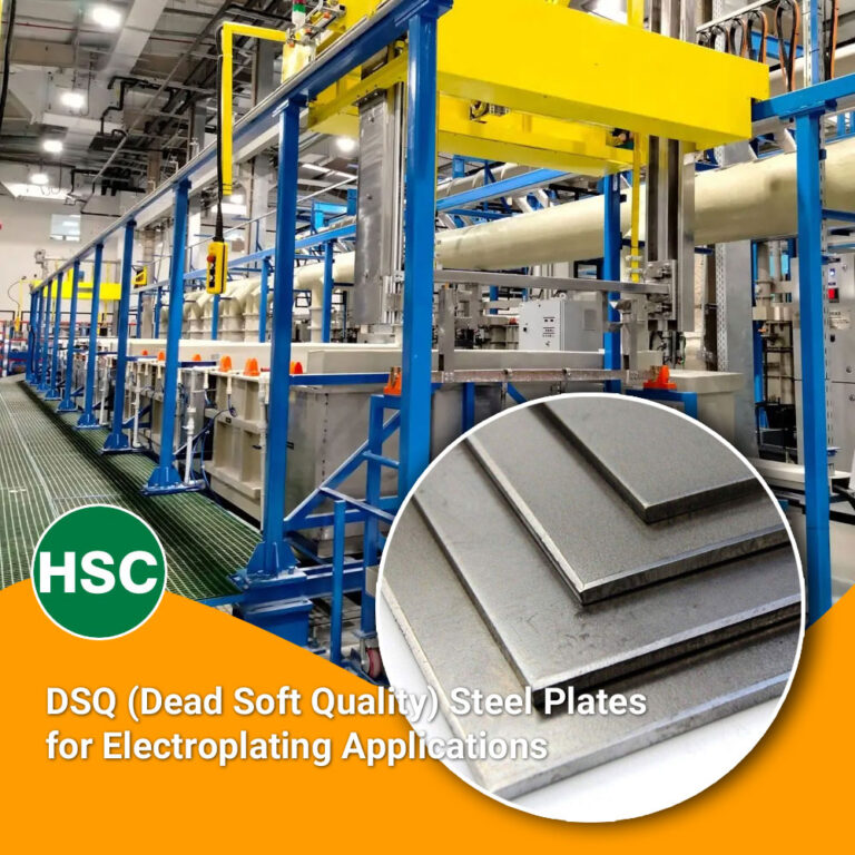 DSQ Plates for Electroplating Plants – IS 8917 Backing Steel for FRP Tanks