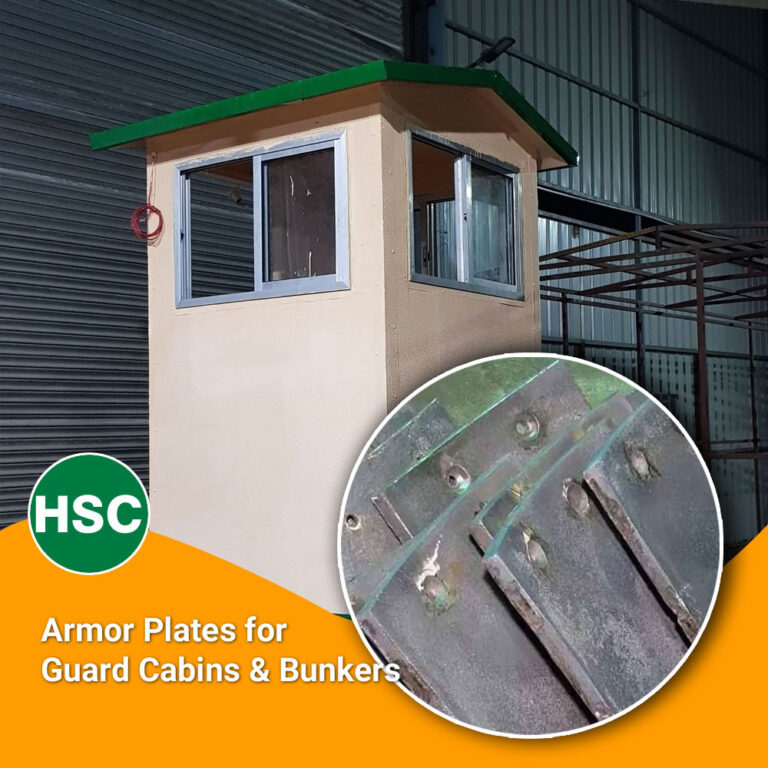 Armor Plates for Guard Cabins & Bunkers | Bulletproof Steel India