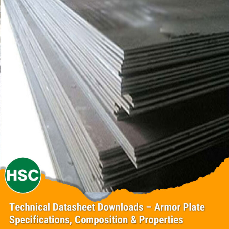 Armor Plate Technical Datasheets | HIND ARMOR & HSC Grades