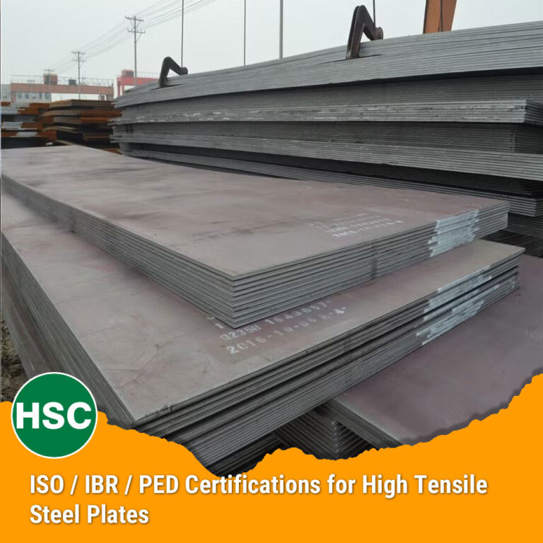 ISO / IBR / PED Certifications for High Tensile Steel Plates ...