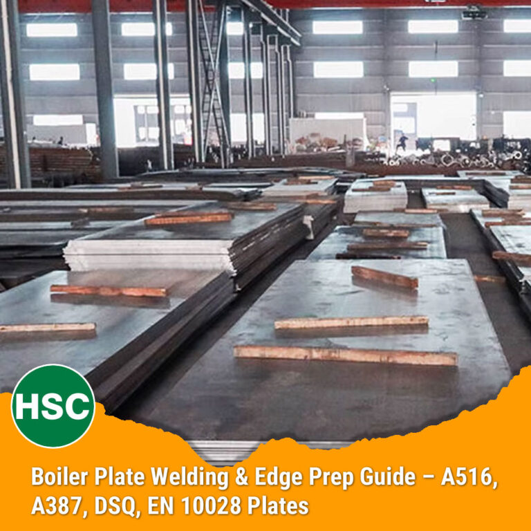 Boiler Plate Welding & Edge Preparation Guide – A516, A387, EN, DSQ